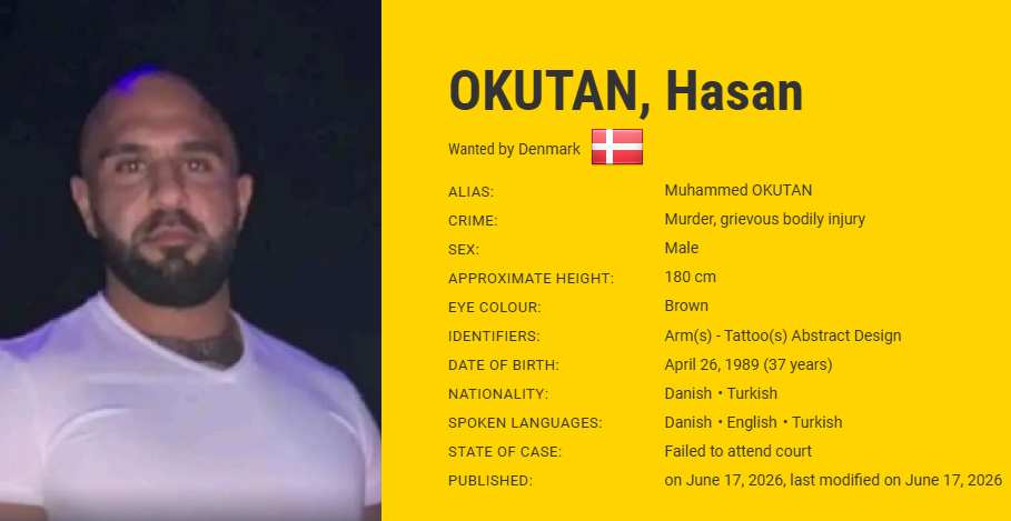 Hasan Okutan hang ud med Branco: Nu er han på Europols most wanted ...